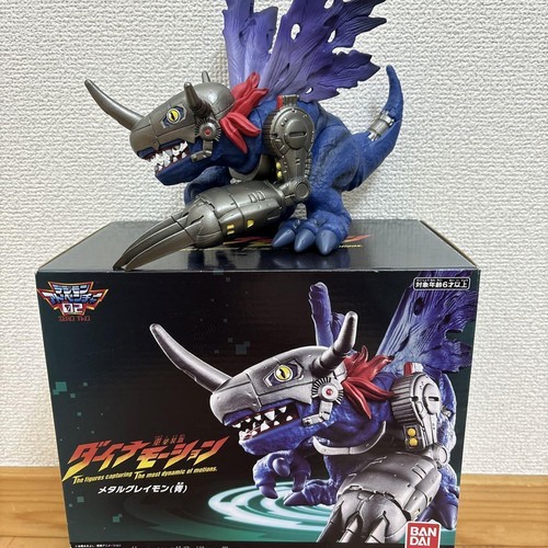 Used In Japan Premium Bandai Digimon Dynamotion Metal Greymon Figure ...