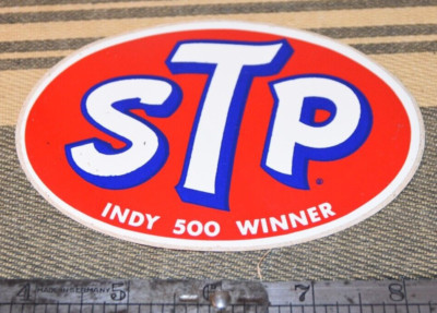 STP Indy 500 Winner INDIANAPOLIS Racing BUMPER STICKER Original Vintage ...