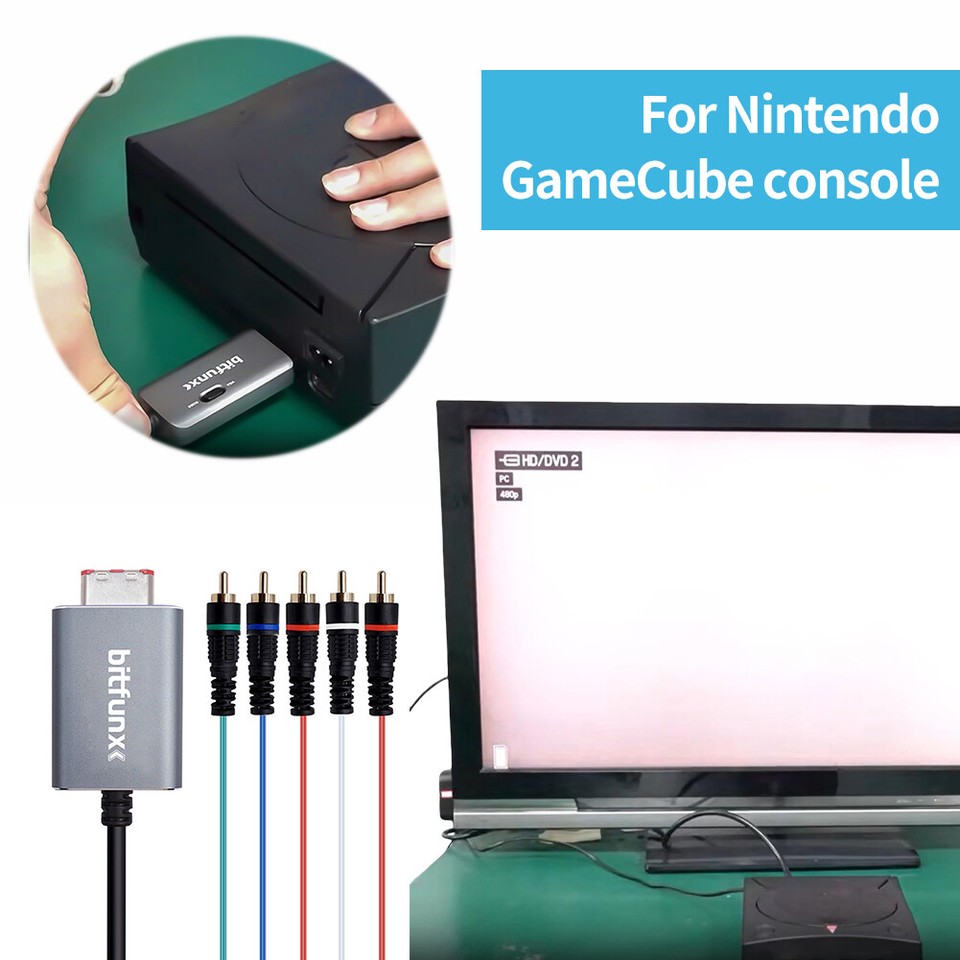 Portable Component Cable Component Video 5RCA YPbPr Cable for Gamecube ...