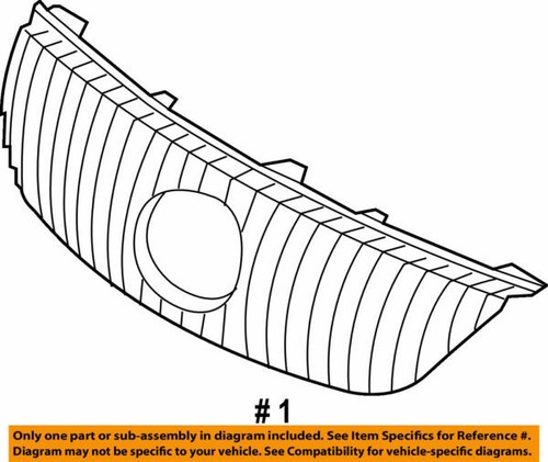 53112-53090 Toyota Grille, radiator 5311253090, New Genuine OEM Part | eBay