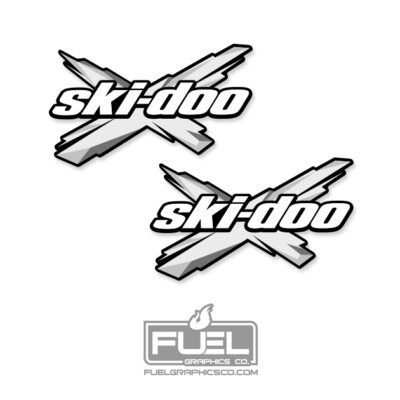 SkiDoo Logo Premium Vinyl Decal Sticker 2-Pack XP, Rev, MXZ, Renegade ...