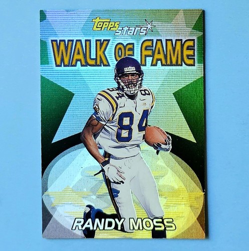 2000 Topps Stars Walk of Fame Randy Moss SP Refractor Holo Foil W1 ...
