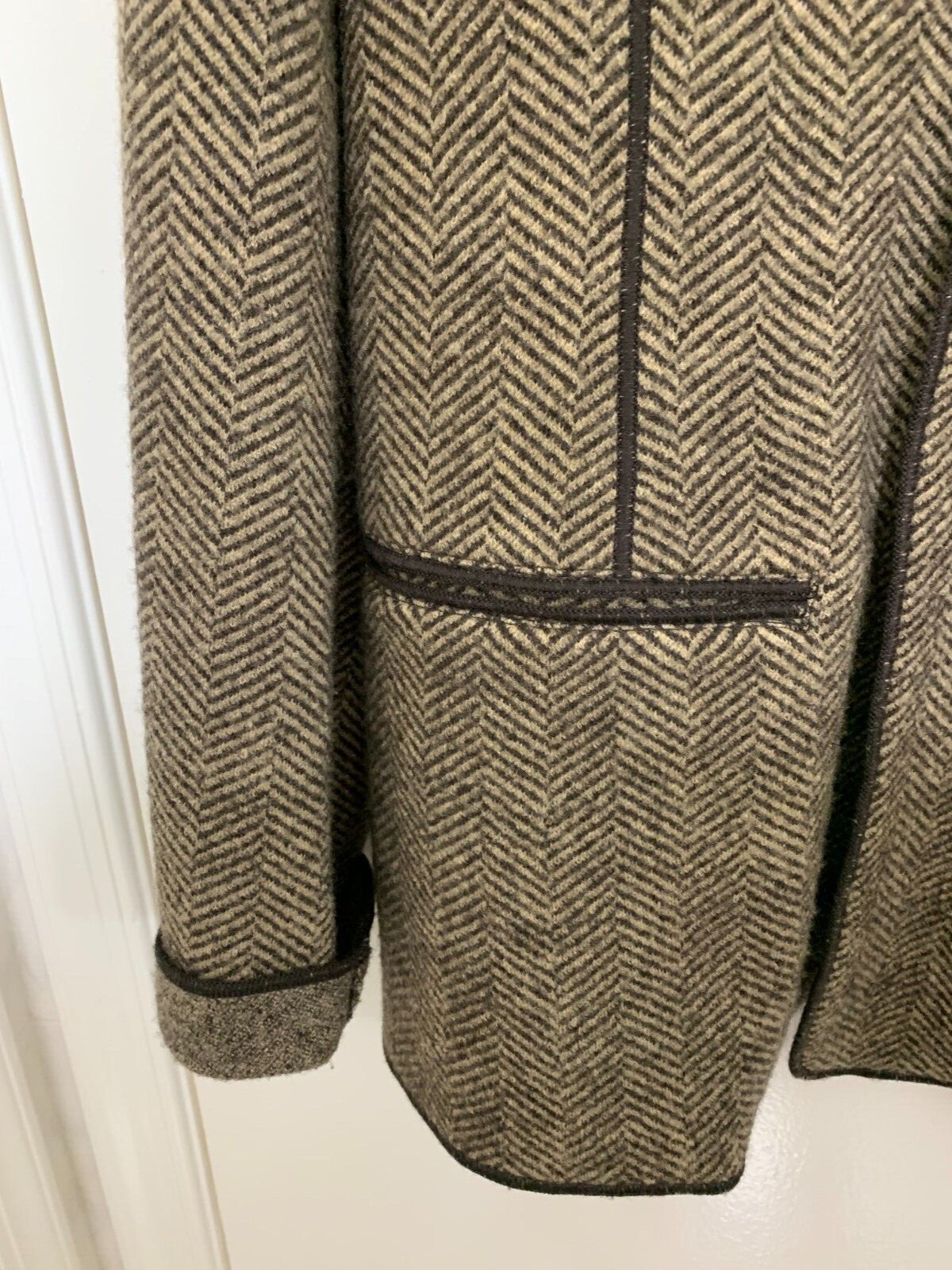 Vintage Mani By Armani Collezione Wool Lama Plaid Sports Jacket Blazer ...
