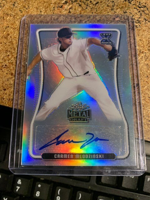 2021 LEAF METAL DRAFT CARMEN MLODZINSKI AUTOGRAPH SILVER ROOKIE ~ #BA ...