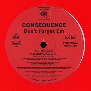 Consequence (2) - Don t Forget Em / VG+ / 12"", Single, Promo | eBay