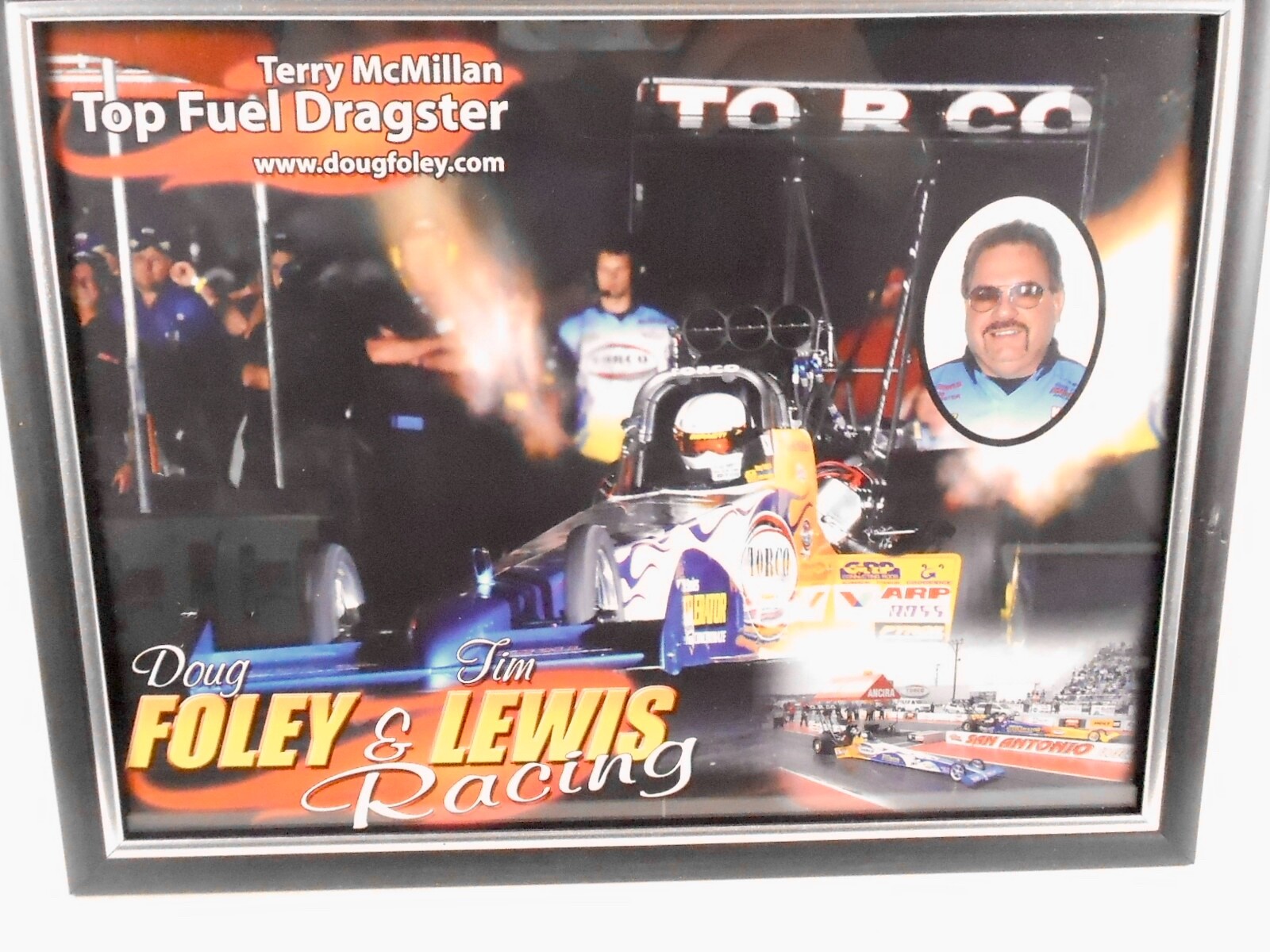 NHRA Framed Hero Card Late 1990'S - Foley & Lewis Racing - Free ...