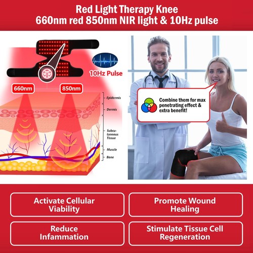 Red Light Therapy Knee Wrap Infrared Knee Therapy Devices - Multi ...