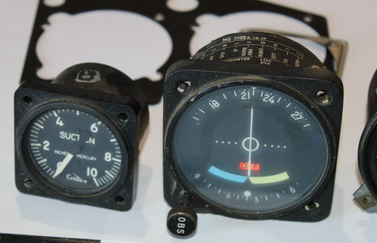Cessna Aircraft Gauges Lot of 5 (parts or repair) RPM, MANIFOLD ...