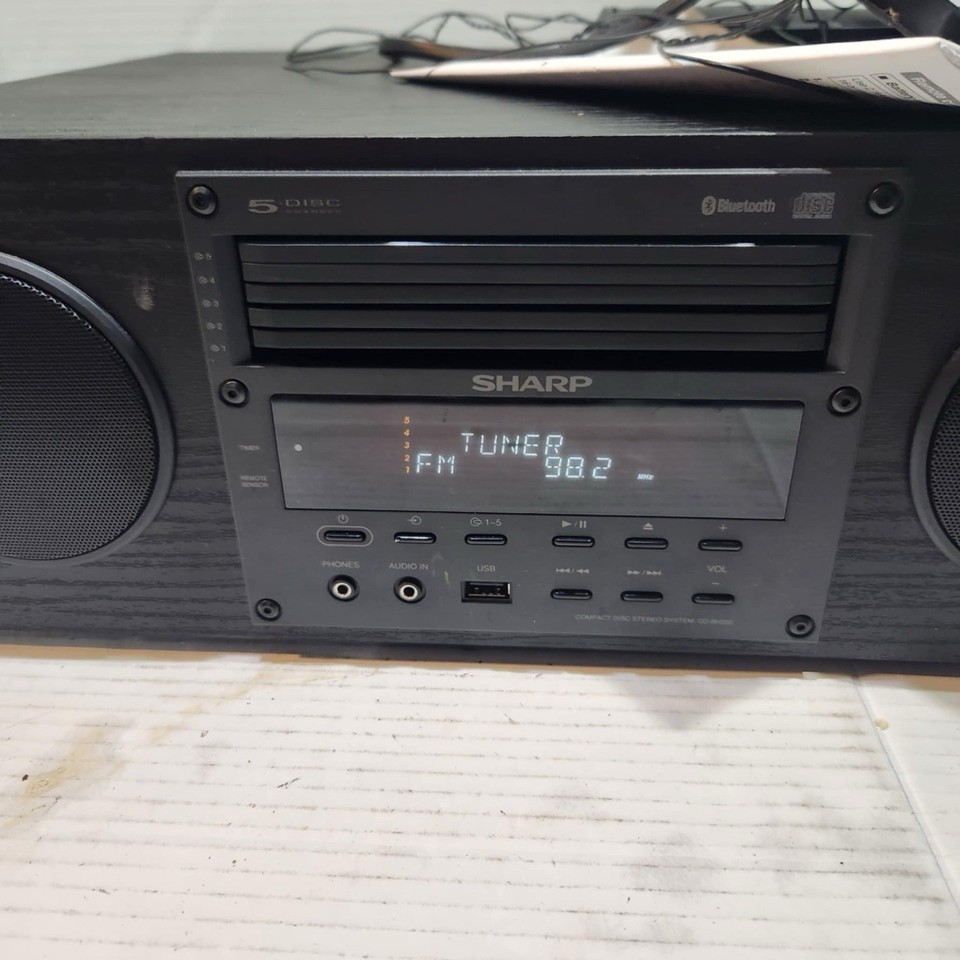 Sharp Micro Audio Component Stereo System with 5 CD Changer 74000702158 ...