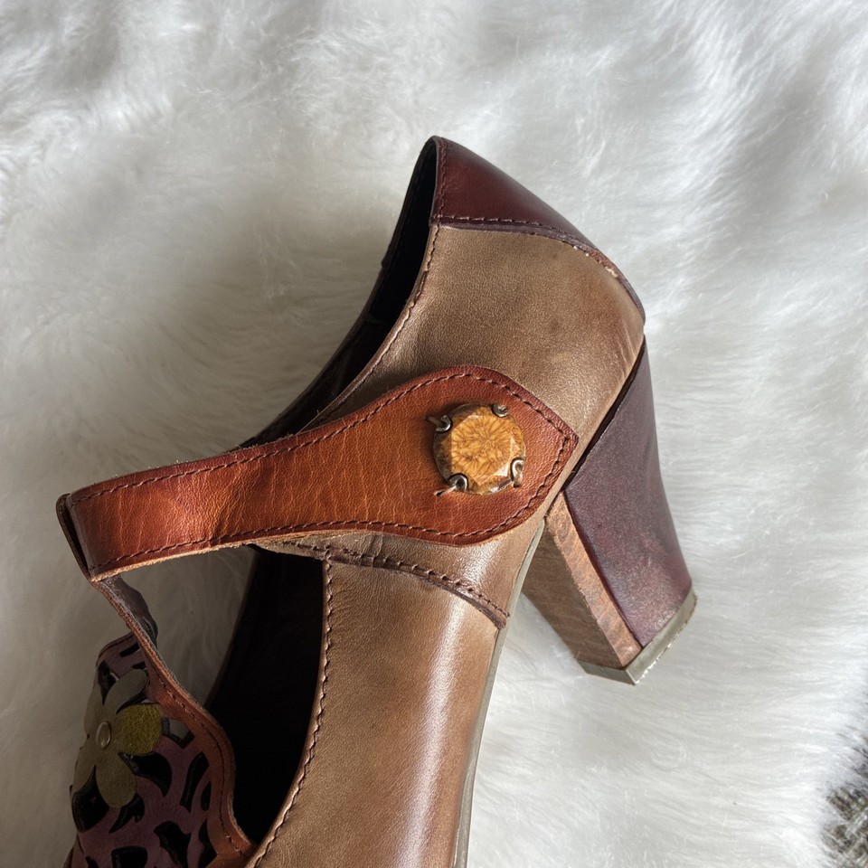 L'Artiste By Spring Step Jardin Shoes leather Brown Retro Mary Jane ...