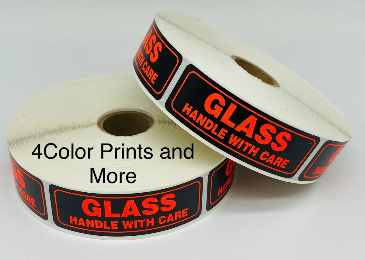 Glass Handle With Care Labels For Printing