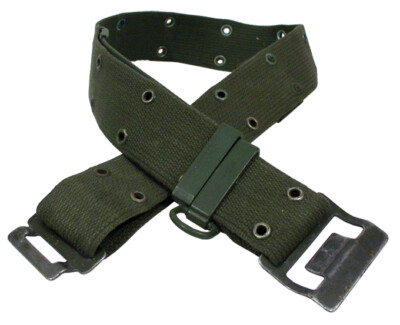 French Webbing Pistol Belt Field Equipment LC1 Style Olive Green Drab ...