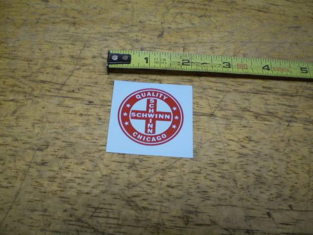 Schwinn Approved Red Seat Tube Bicycle Decal Hollywood Typhoon ...