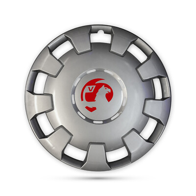 For Vauxhall Combo Van 4x 14” Universal Wheel Trims Silver Hub Caps Red ...