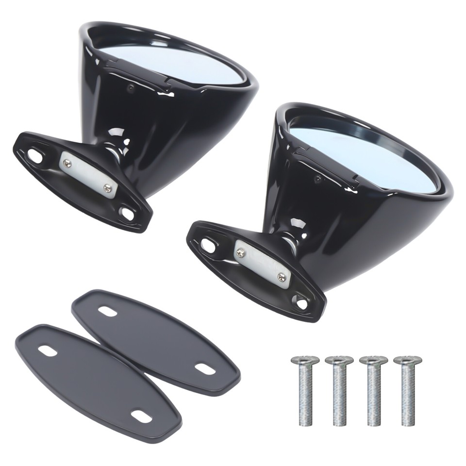 1 Pair Vintage Classic Universal Car Racing Door Side Rearview Wing ...