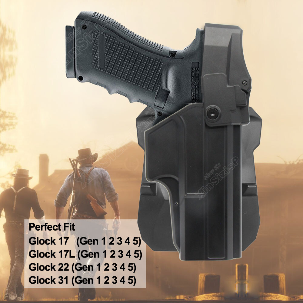 Level 3 Police Duty Holster For Glock 17 & Glock 22 Glock 31 Gen 5 Gen3 ...