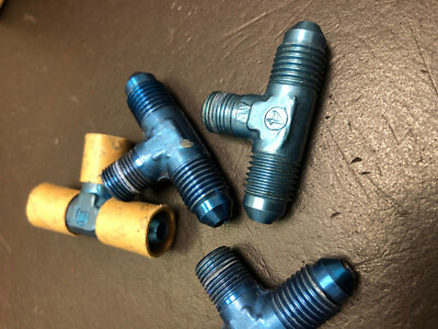 AN825-4D Tee, Flared Tube with Pipe Thread on Side 2 PACK | eBay