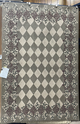 Masland Tapestry Harlequin - 6'0" X 9'0" Rectangular Casual Gray Area ...