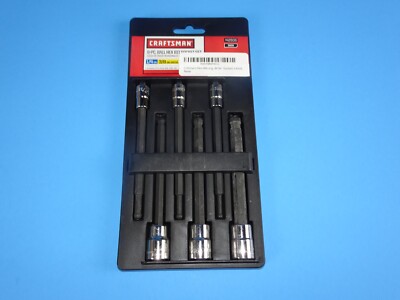 CRAFTSMAN Hex Bit Socket Set SAE 3/8-Inch Drive Long Ball 6-Piece 42606 ...