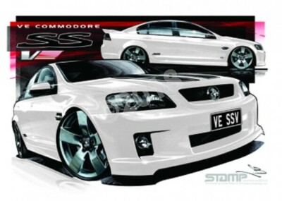 Holden Commodore VE SSV HERON STRIPE A3 FRAMED PRINT (HC336A) | eBay
