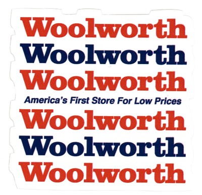 Woolworth Department Store Sticker (Reproduction) | eBay