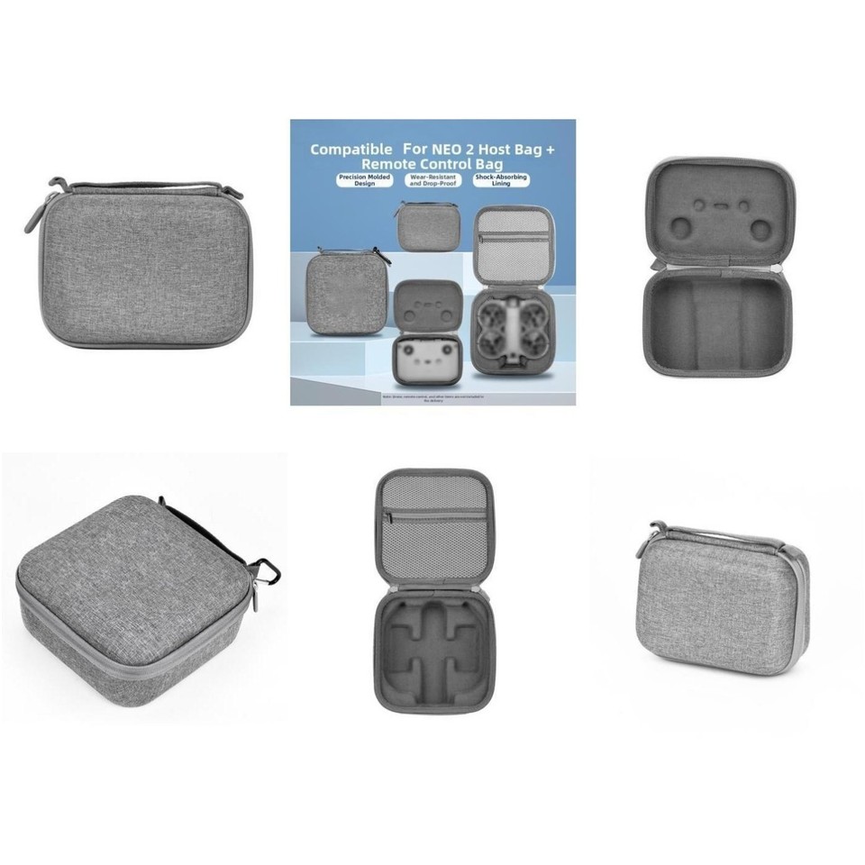 EVA Storage Case for DJI NEO 2 with Custom Fit Compartments and Gray ...