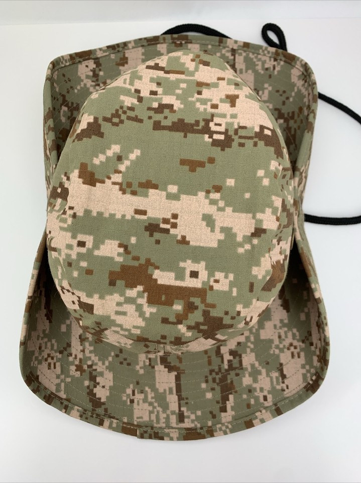 USMC Marine Corps Bucket Hat Hunter L/XL Digital Camo Outback Fishing ...