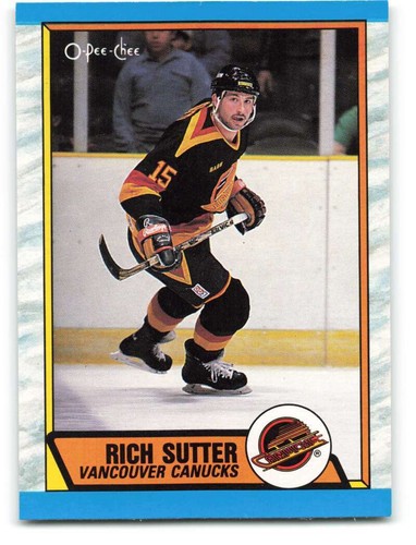 1989-90 O-Pee-Chee #282 Rich Sutter NM-MT Canucks Vancouver Canucks | eBay