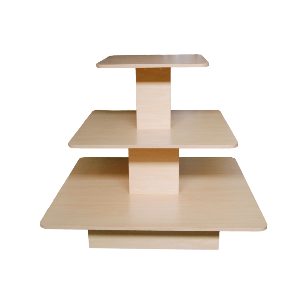 Maple Wood Three Tiered Multi Level Retail Display 48 Inch Table | eBay