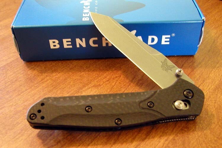 BENCHMADE New 940-1 Carbon Fiber Handle Osborne Pln Edge S90V Blade ...