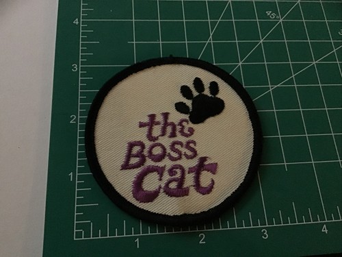 THE BOSS CAT HIGH SPEED snowmobile patch racing 70s jacket vest sew on ...