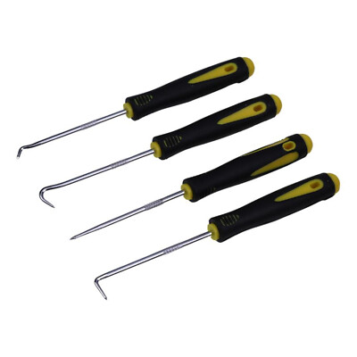 4Pcs Car Oil Seal Screwdrivers Set Short Black-Yellow O-Ring Seal ...