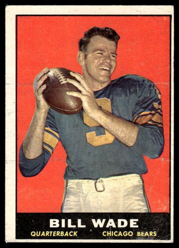 1961 Topps Bill Wade #10 Chicago Bears Football Card | eBay