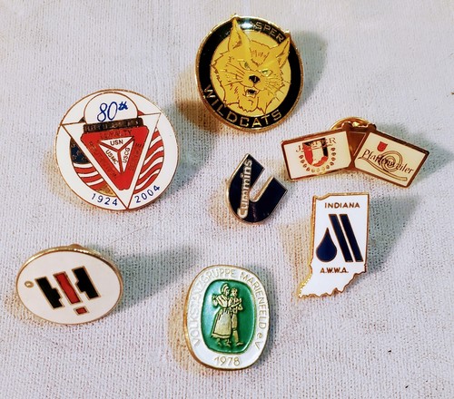 Vintage Pin Lot Of 7 Lapel Pins Pinback Tie Pins Collectible | eBay