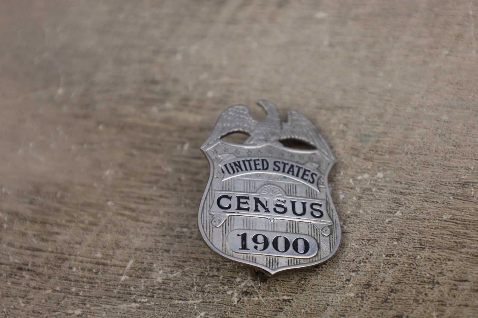 AUTHENTIC OBSOLETE 1900 UNITED STATES CENSUS TAKER NICKEL 1 3/4 ...