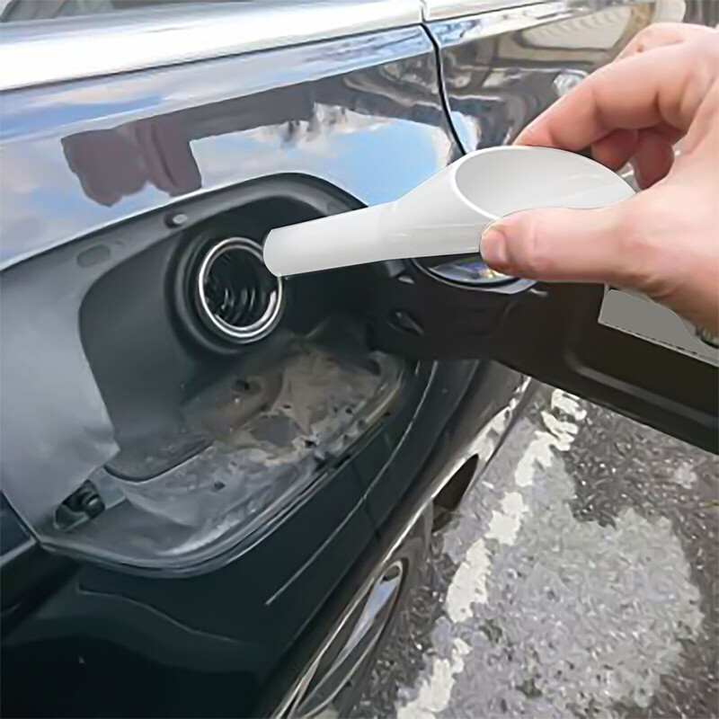 Fuel Fill Tank Supply Gas Cap Funnel Tube White Spout For 09-19 Ford ...