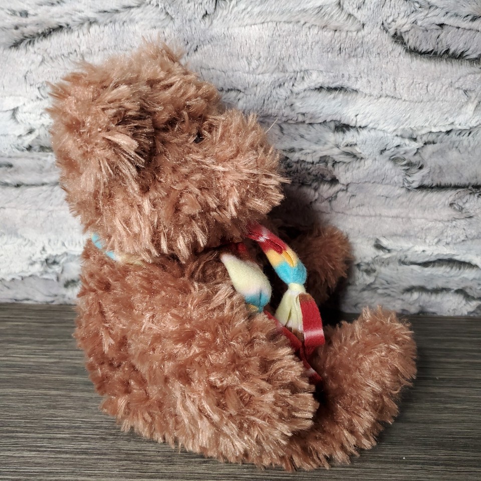Animal Adventure Sitting Stuffed Animal Plush Teddy Bear Scarf 10 ...