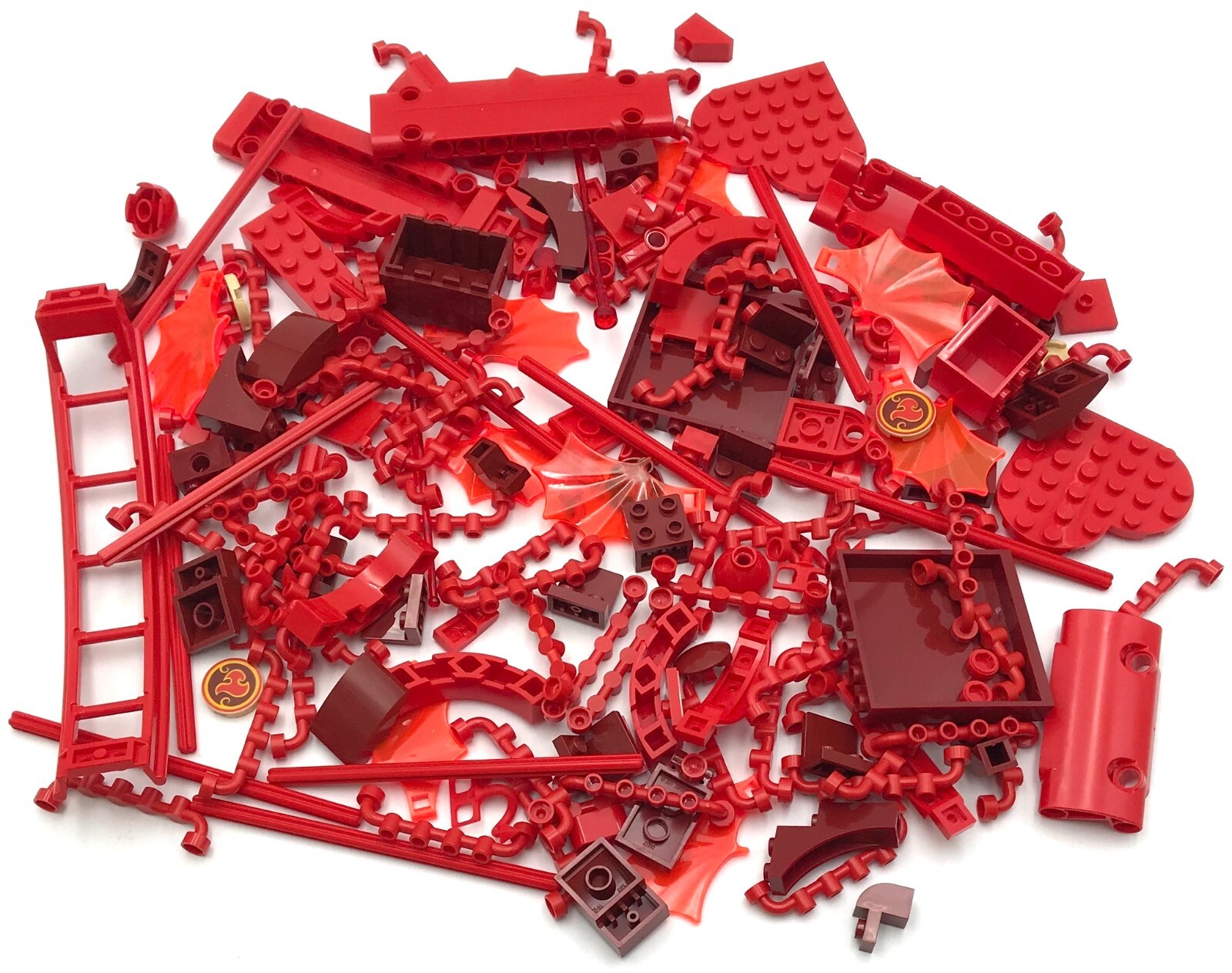 Lego Lot of New Red Technics Plates Bricks Hearts Curved Tiles Parts | eBay