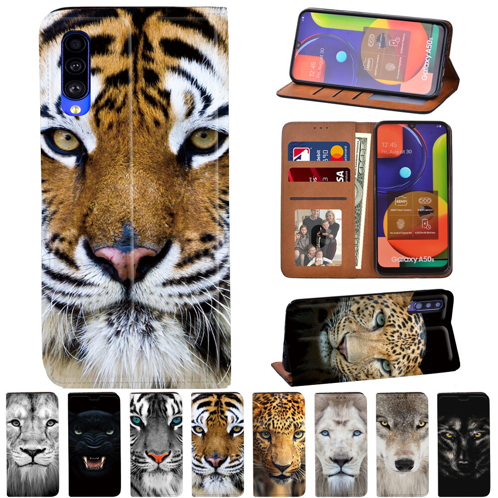 Animal Leather Phone stand Cover Case - For Samsung Galaxy S8 S9 S10 ...