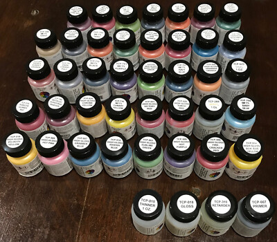 Tru-Color Car Model Paint Colors, Primer, Thinner, Clear, Kandy ...