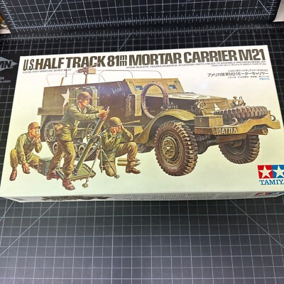 TAMIYA US Half Track 81mm Mortar Carrier M21 Model Kit 35083 1/35 Scale ...