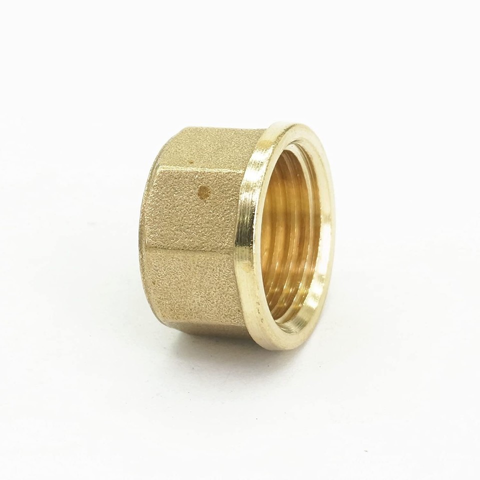 1/2" BSP FEMALE THREAD BRASS PIPE END CAP PLUG FITTING 2pcs Octagonal ...