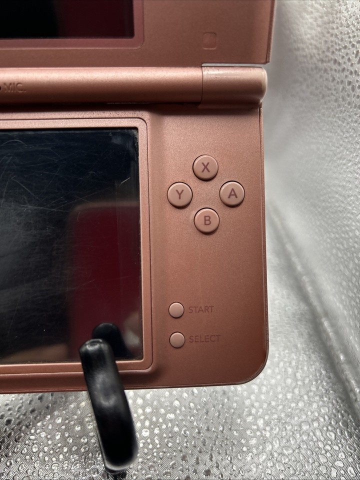 Nintendo DSi XL Metallic Rose Pink Handheld System Charger & Stylus ...