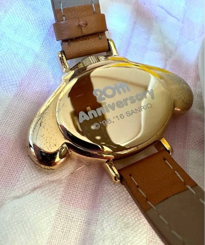 POM POM PURIN 20th anniversary Face type Watch w/BOX Pompompurin | eBay