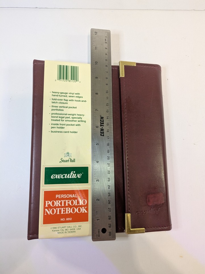 Stuart Hall Executive Personal Portfolio Notebook No 8512 Vinyl Approx ...