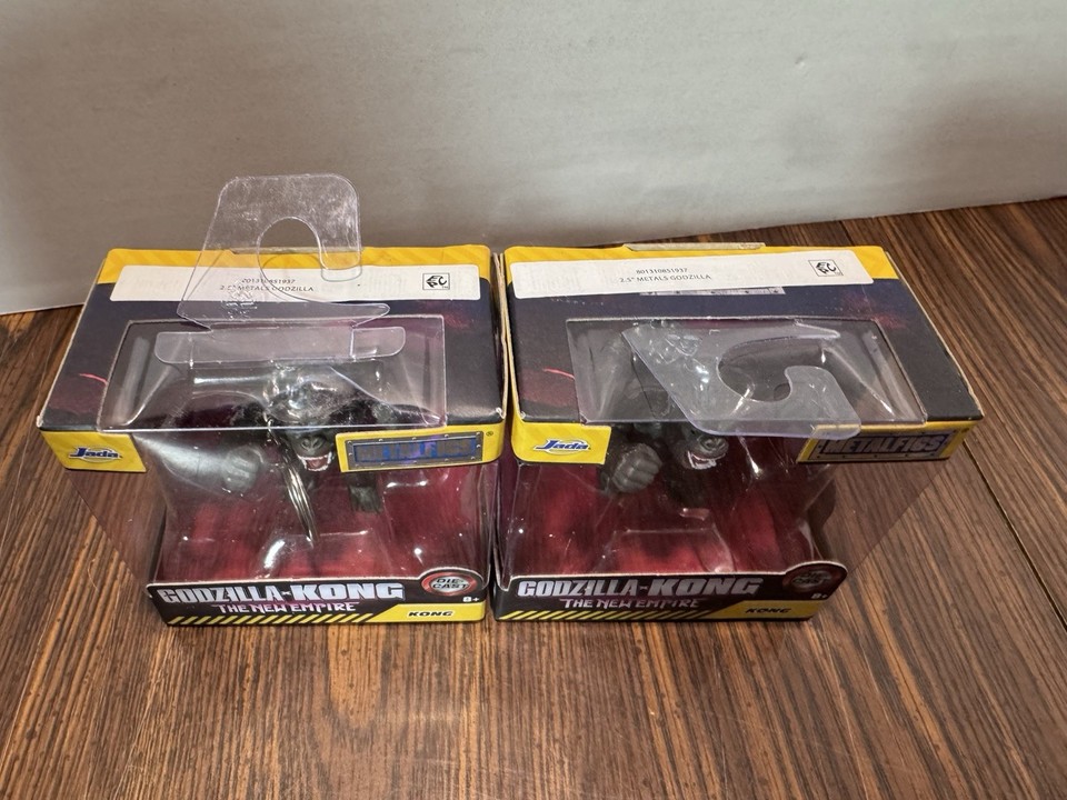 2x Jada Metalfigs Godzilla x Kong The New Empire Kong Keychain Key Ring ...