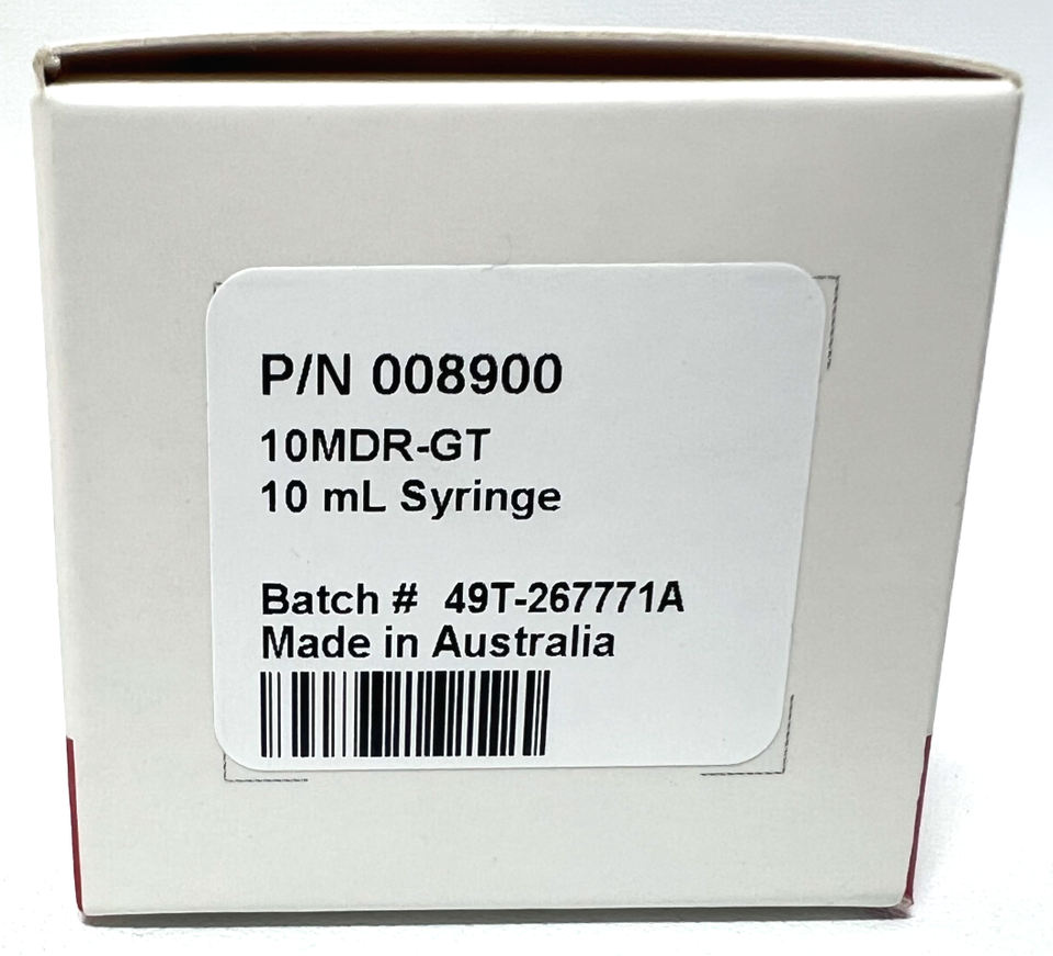 Trajan SGE 008900 Gas Tight Syringes, Removable Bevel-Tip Needle, 10 mL ...