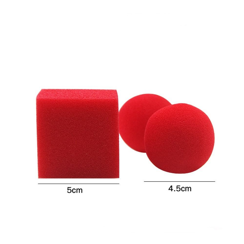 Block Magic Ball Red Magic Tricks Props Magic Sponge Balls Children | eBay