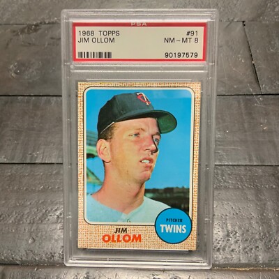 1968 Topps Jim Ollom #91 *Twins* PSA 8 NM-MT | eBay