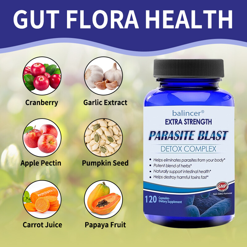 PARASITE DETOX BODY CLEANSE Complex Anti- PARASITE Support Cleanse 100 ...